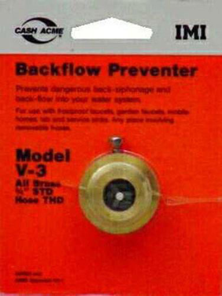 Cash Acme 17198 V-3 Hose Bibb Atmospheric Back Flow Preventer Brass 3/4 ...