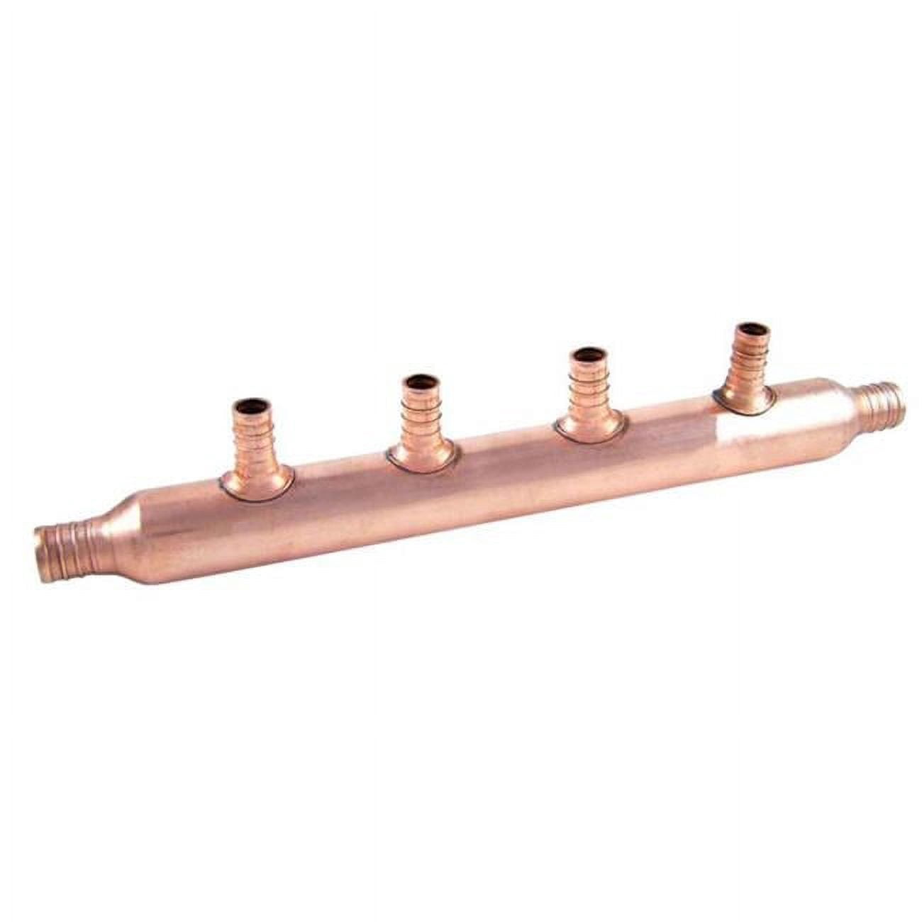 Cash Acme 22786 Copper Manifold with Pex 4 Port Open Bulk - Walmart.com