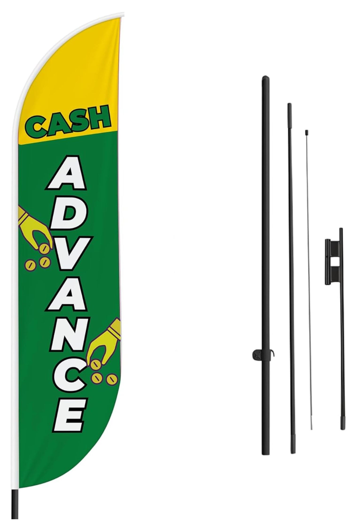 Cash Advance Sign flag Pole Mount for Outdoor by Huang zhong wen | 15 ...