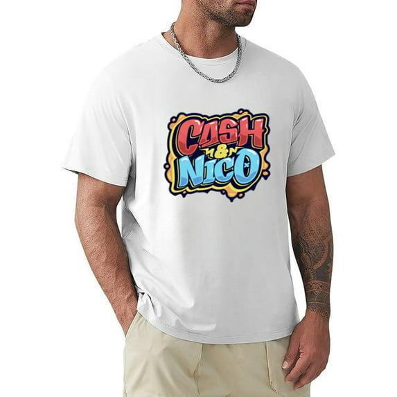 Cash And Nico 2024 YouTuber Creator Fan Art Social Media Style T-shirt, for men & women, up to ...