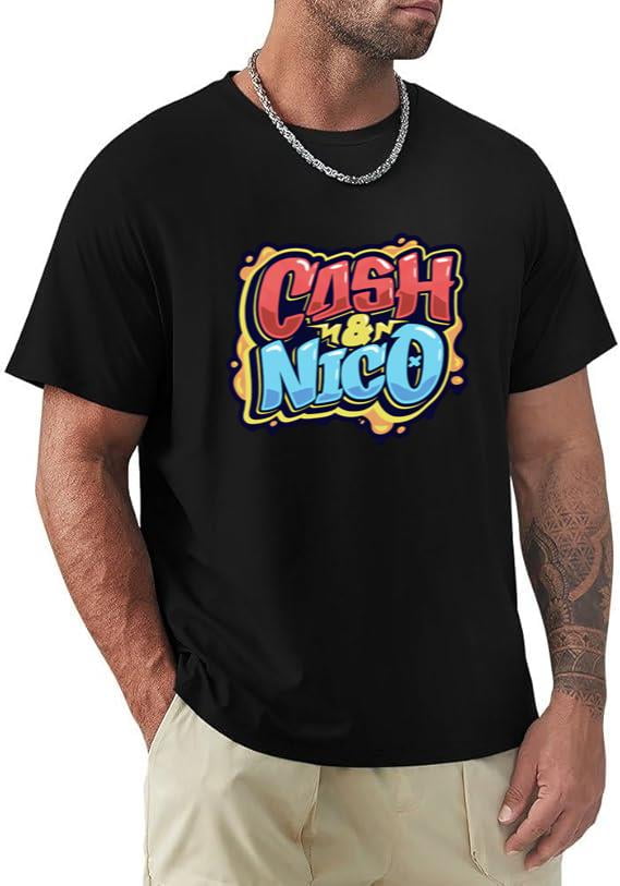 Cash And Nico 2024 YouTuber Creator Fan Art Social Media Style T-shirt, for men & women, up to ...