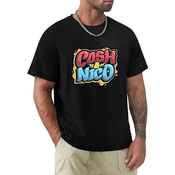 Cash And Nico 2024 YouTuber Creator Fan Art Social Media Style T-shirt ...