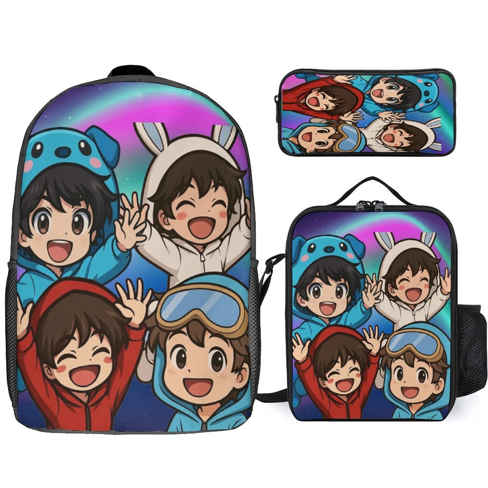 Cash And Nico Family Casual Backpack 3 Piece Set Lightweight Laptop ...