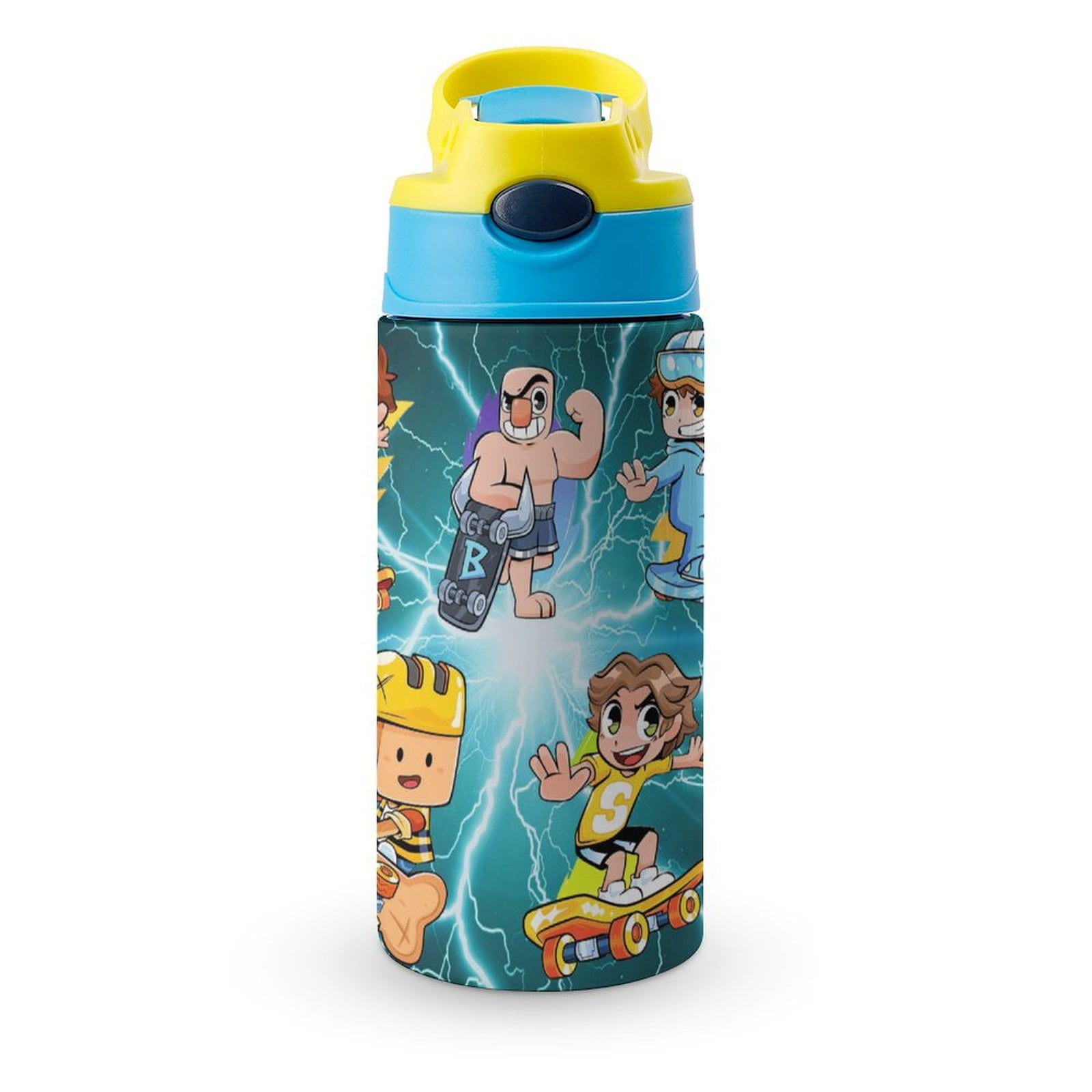 Cash And Nico Insulated Stainless Steel Water Bottle with Straw Vacuum ...