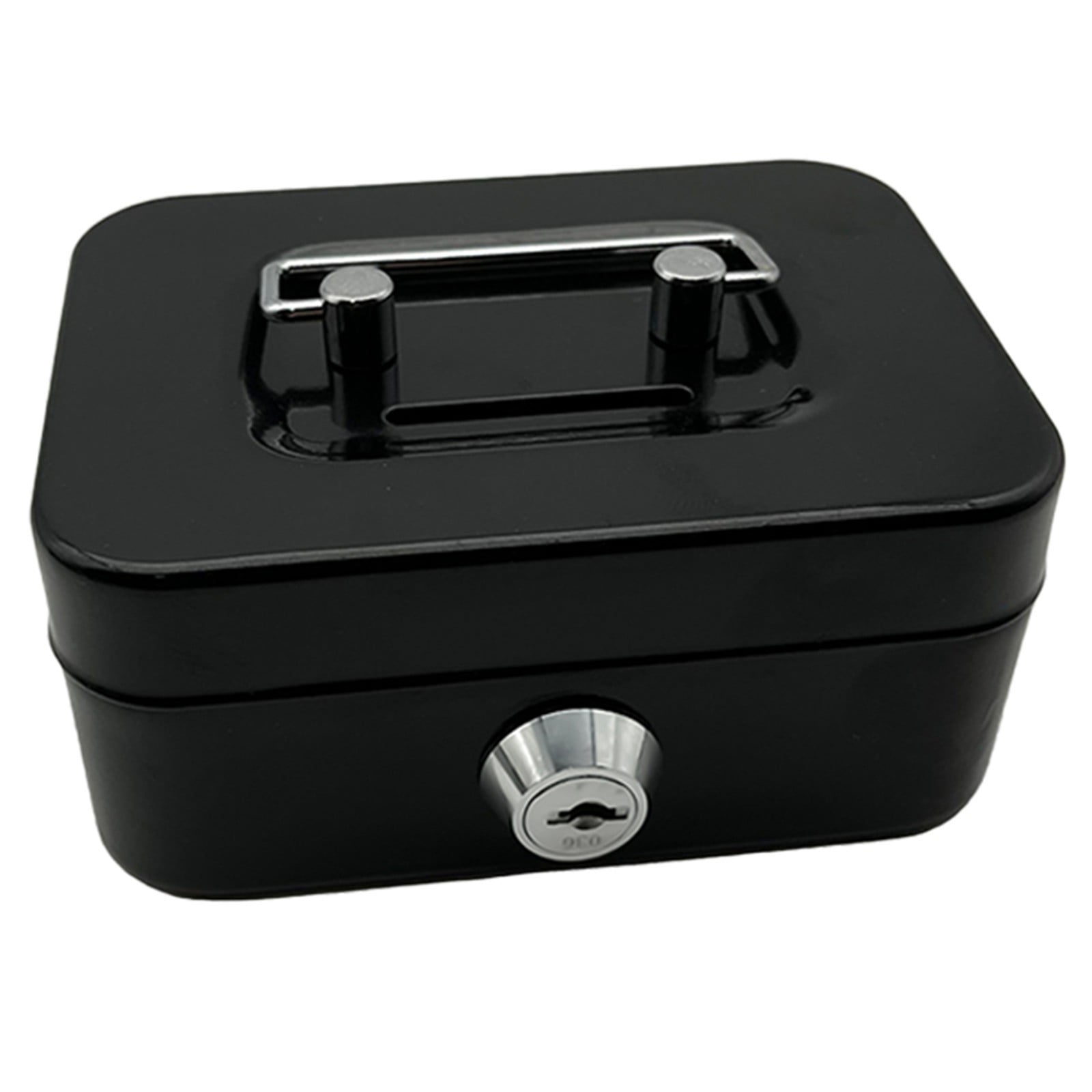 Cash Box with Key Lock, Furenl Lockable Box Chest Metal Small Modern ...
