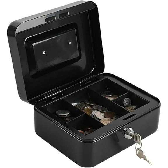 "Geohiaul Pink Cash Box with Money Tray, Key Lock, and Security - 11.80 ...