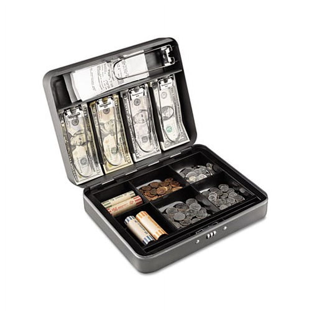 Cash Box w/Combination Lock Charcoal - Walmart.com