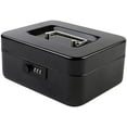 Cash Box with Combination Lock Safe Metal Money Box with Money Tray for ...