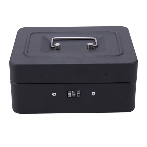 Cash Box with Combination Lock Thicken Durable Cash Box Safety Box ...