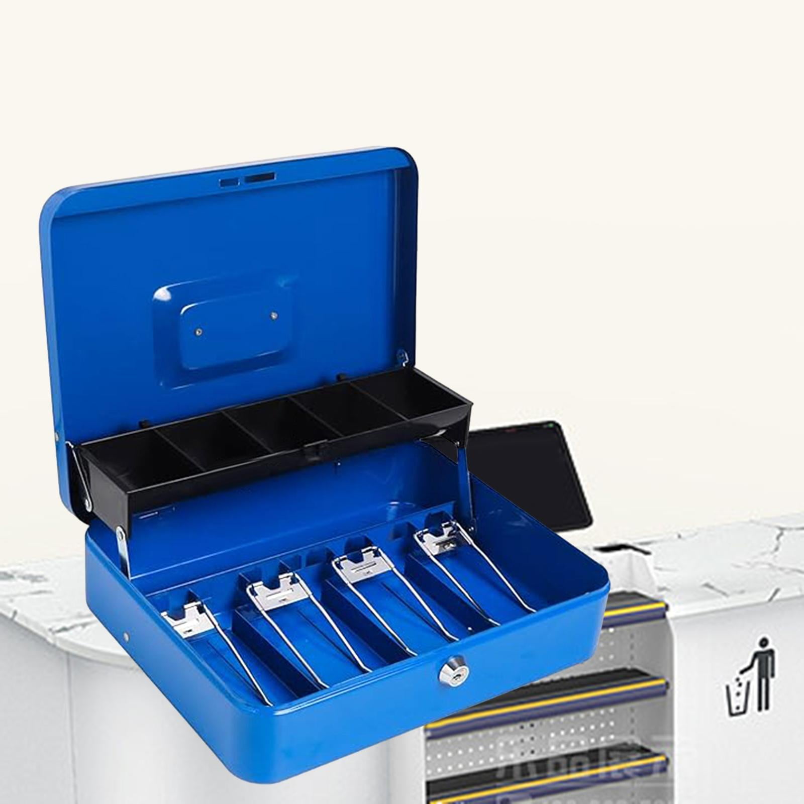 Cash Box with Lock and Tray, Cash Organizer, Check Multipurpose Jewelry ...