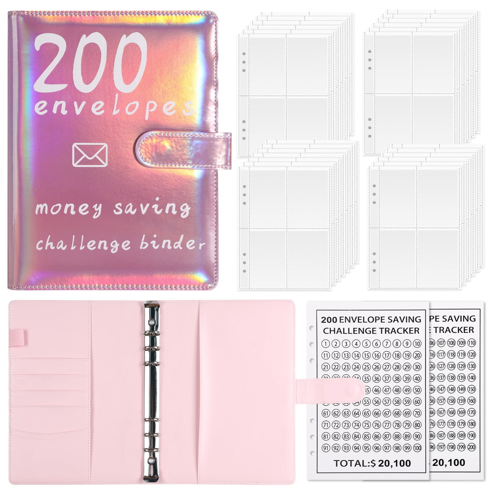 Cash Envelope Savings Binder (Budget Tracker, Challenge Organizer ...