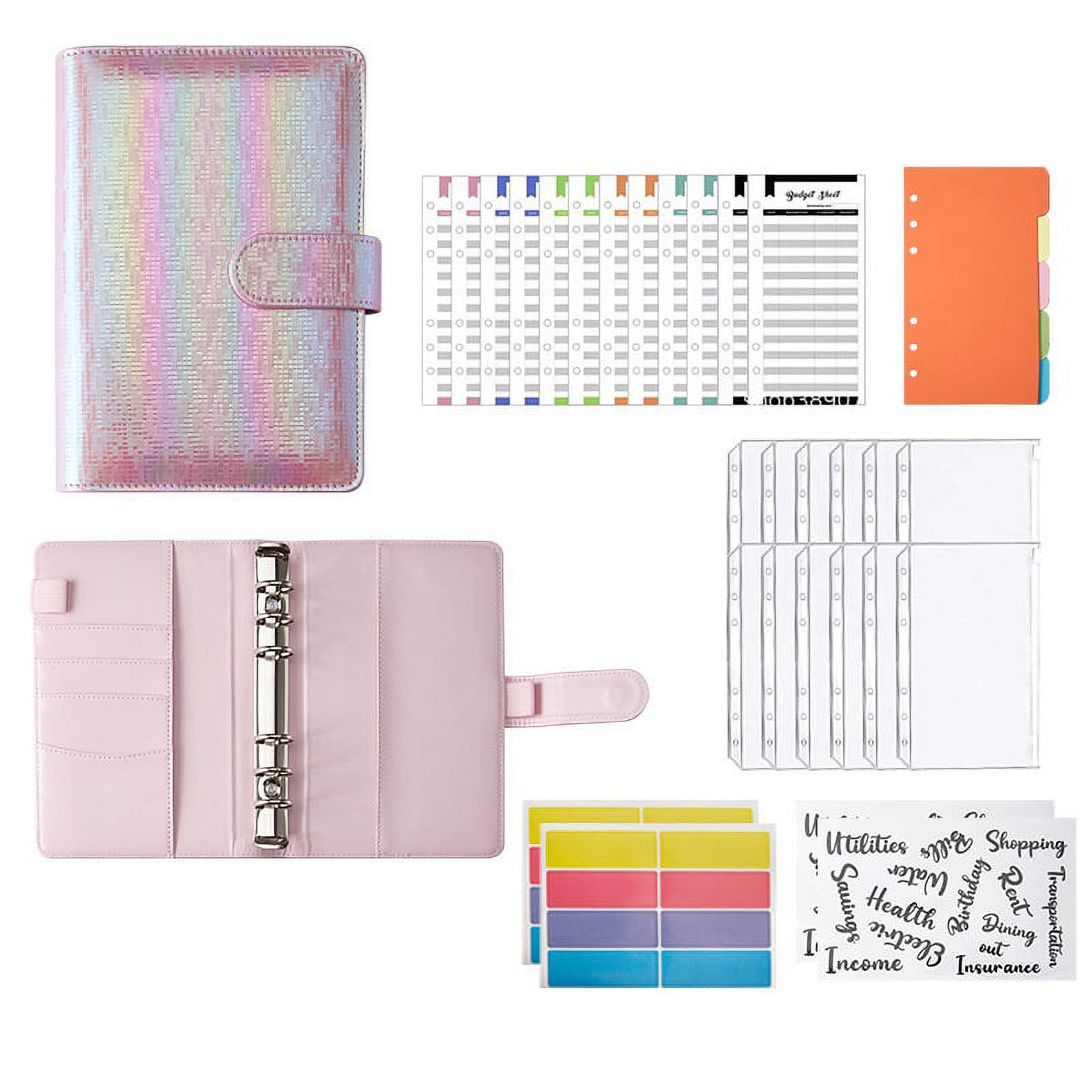 Cash Envelopes for Budgeting A6 Budget Binder Color Sparkling Office ...