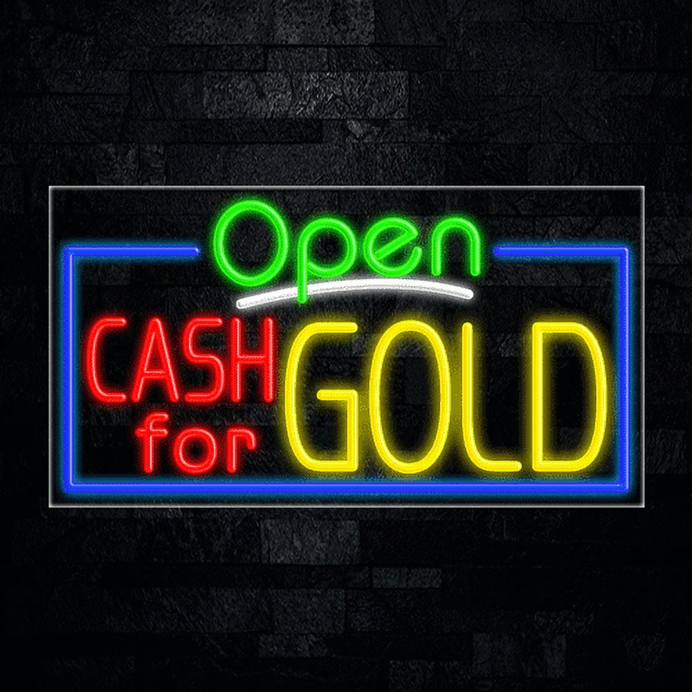 Cash For Gold LED Neon Sign 33"L x 18"H #35598 - Walmart.com