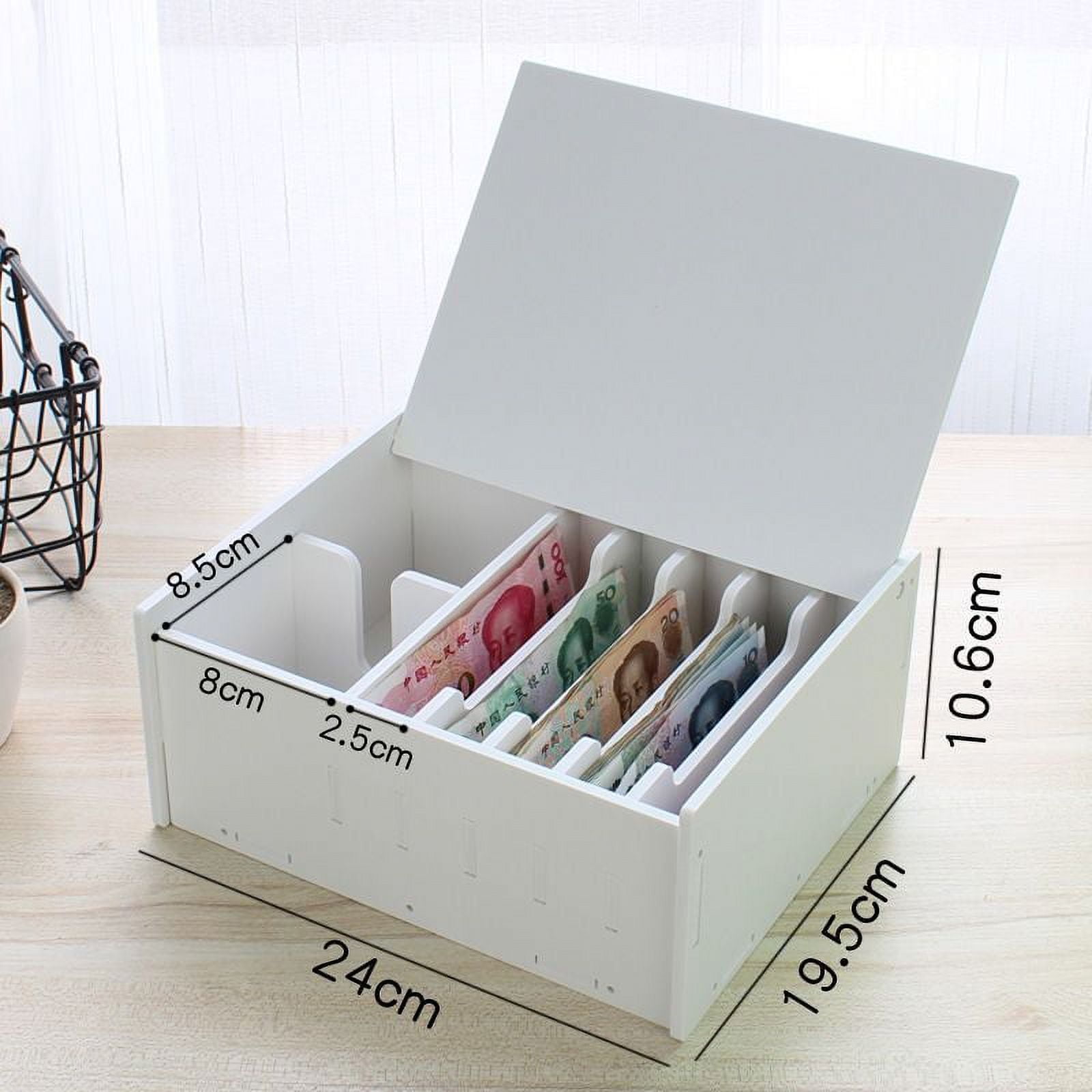 Cash Holder Box Cash Storage Money Box Supermarket Change Container ...
