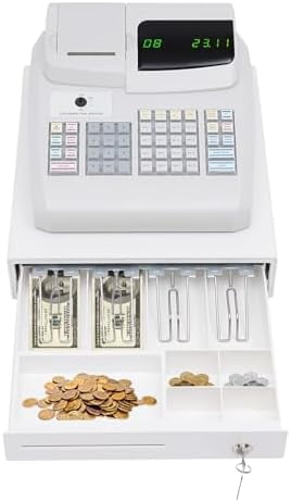 Cash Management System, 47 Keys Electronic Cash Register Drawer with ...