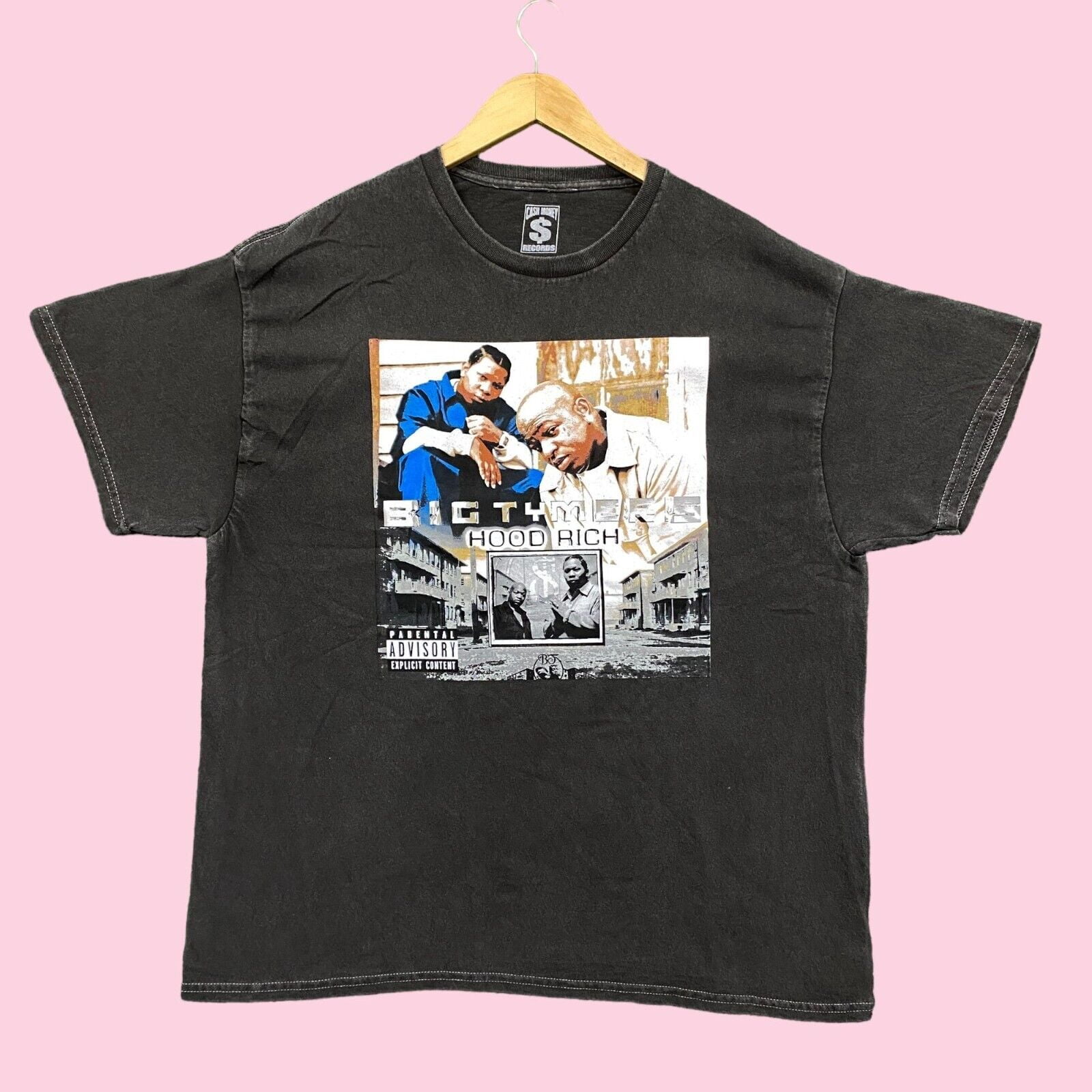 Cash Money Records Big Tymers Hood Rich Hip-Hop Tee L - Walmart.com