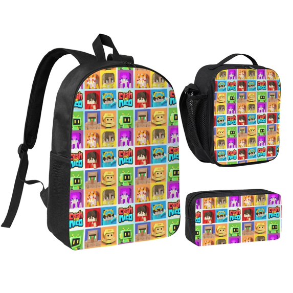 Cash & Nico Backpack three piece set Laptop Backpack 17 Inch - Walmart.com