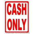 Cash Only Sign - Walmart.com