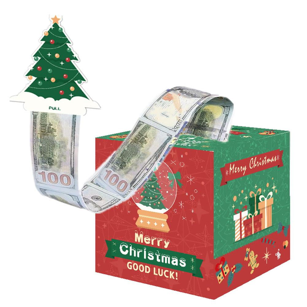 Cash Pull Gift Boxes Surprise Merry Money Box for Xmas Birthday Party √ ...