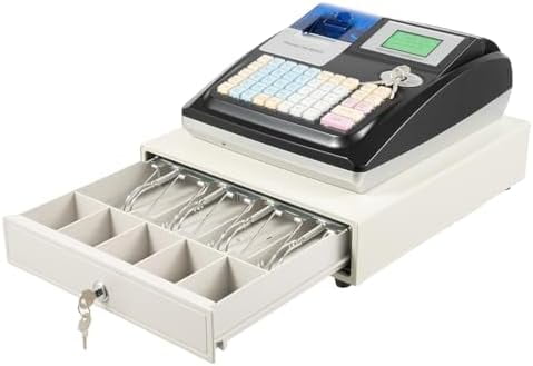 Cash Register, 48 Keys Electronic Cash Register with 8-Digit LED & High ...