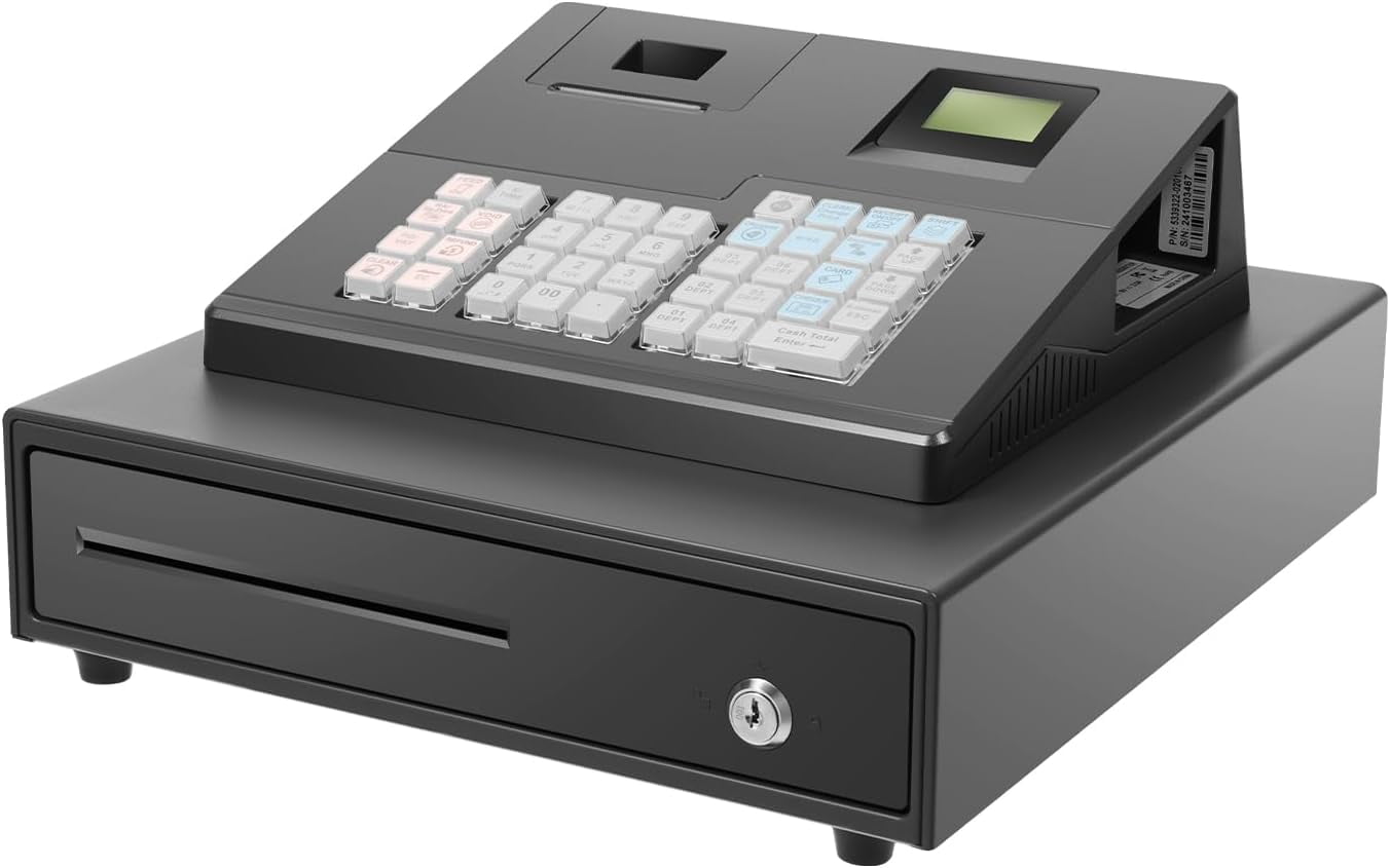 Cash Register, Electronic Cash Register Cash Drawer Money Box with Lock ...