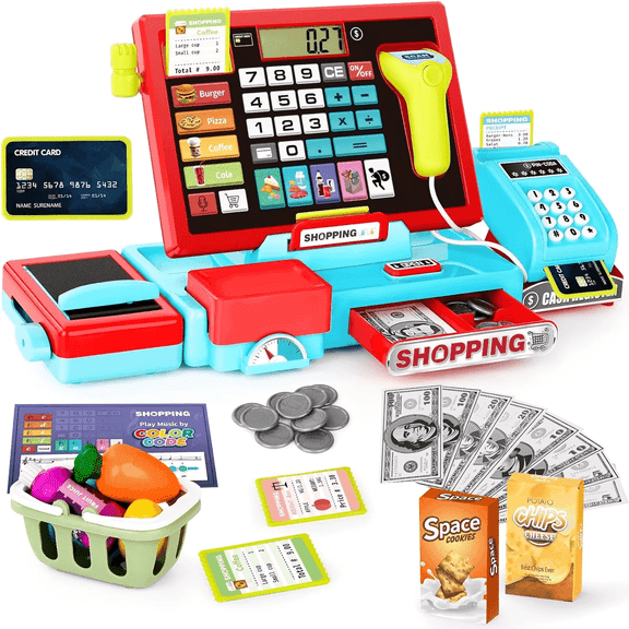 Target Toy Checklane Cash Register + Accessories Kids Playset - Walmart.com