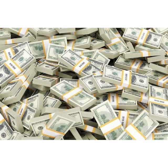 Cash Stacks Money Bundles Poster Metal Sign 8Inx 12In Metal Print 8x12 ...