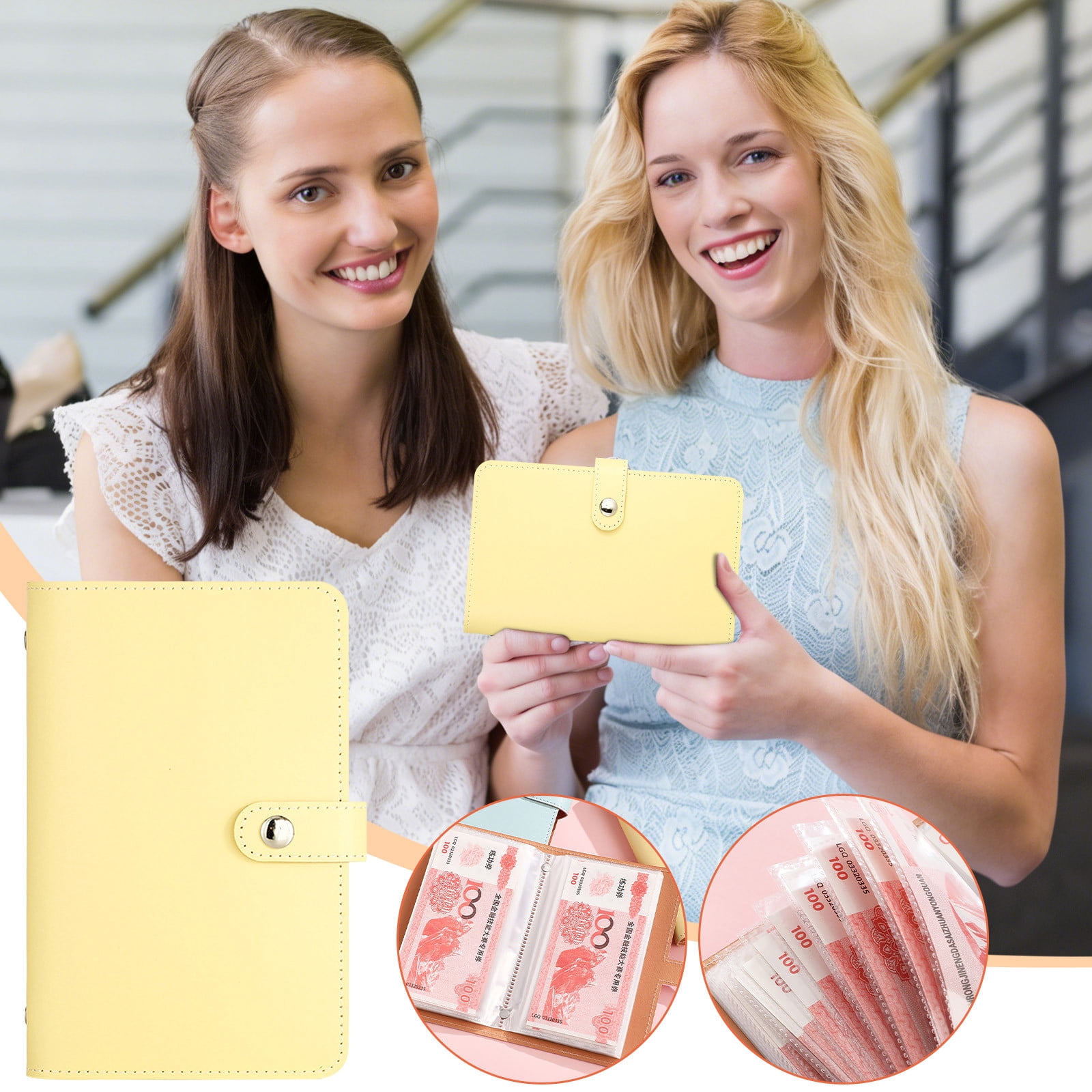 Cash Storage Book, Money Saving Organizer with Magnetic Snap, Large ...