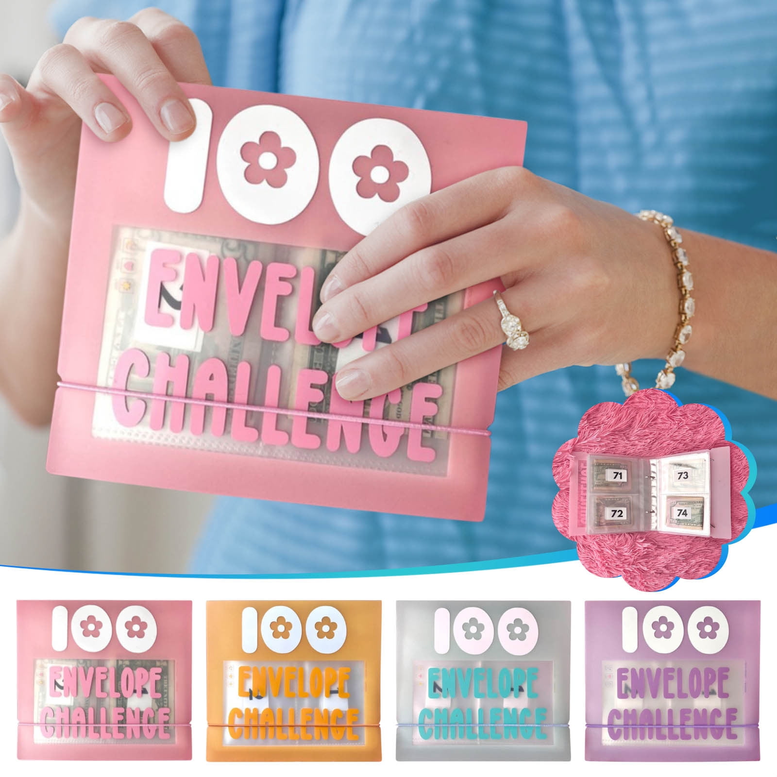 Cash Stuffing Binder Labels, 100 Envelope Money Saving Kit with Self ...