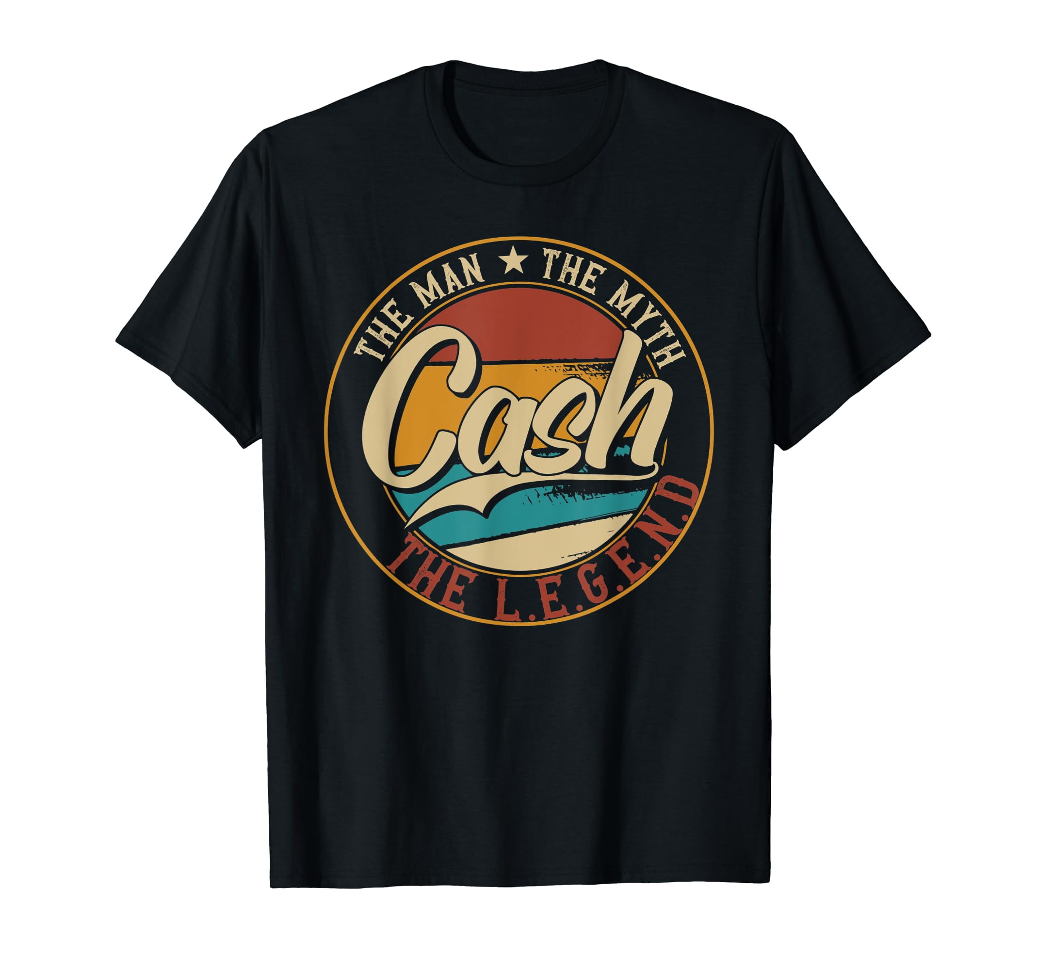 Cash The man the myth the legend Men Vintage Casual T-Shirt - Walmart.com