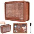 Cash Vault Wooden Savings Box 10000, 10k Savings Challenge Box with ...