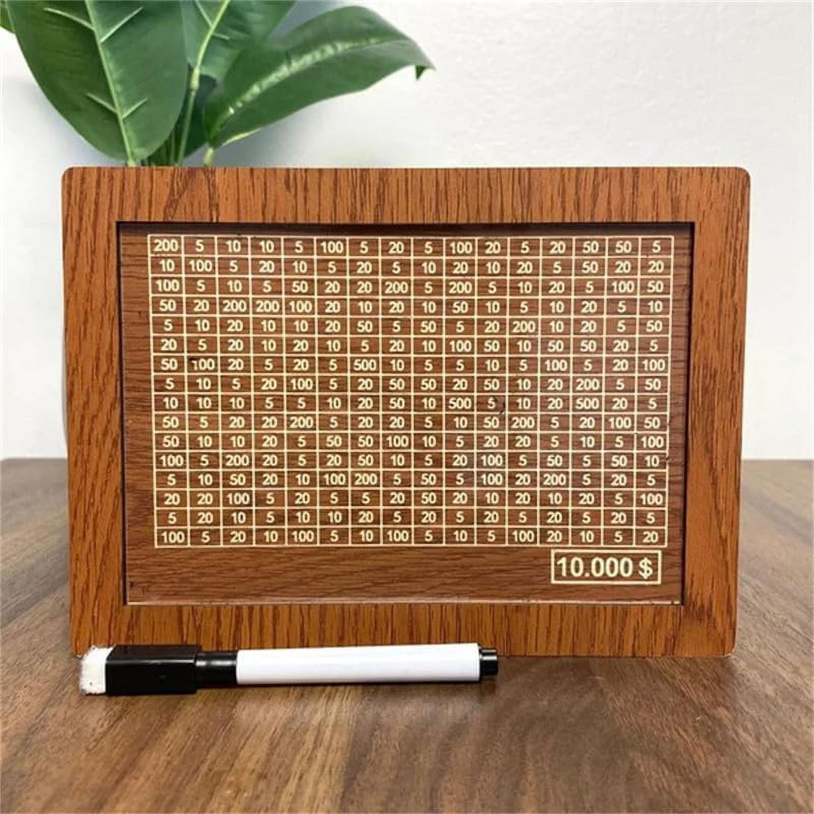 Cash Vault Wooden Savings Box, 2024 New Wooden Cash Saver Money Box ...