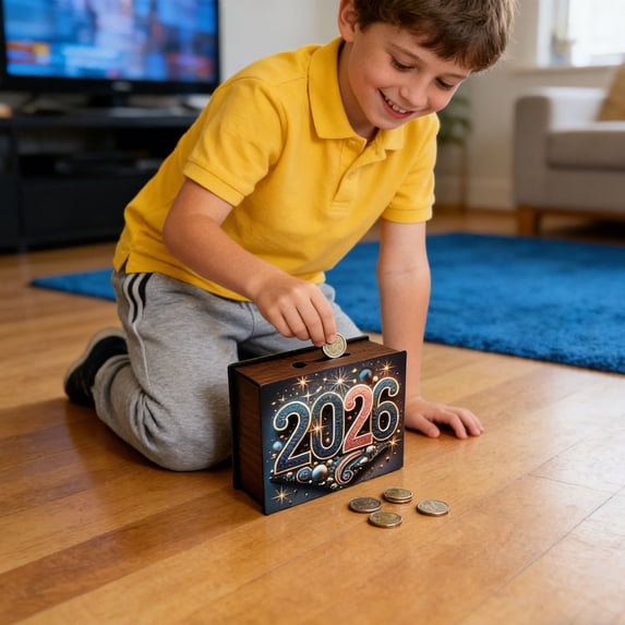 Cash Vault Wooden Savings Box , 2026 New Savings Challenge Box, Coin ...