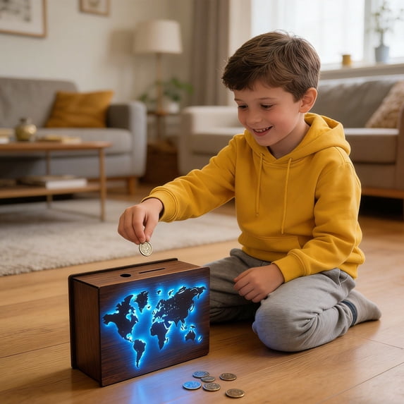 Cash Vault Wooden Savings Box , 2026 New Savings Challenge Box, Coin ...