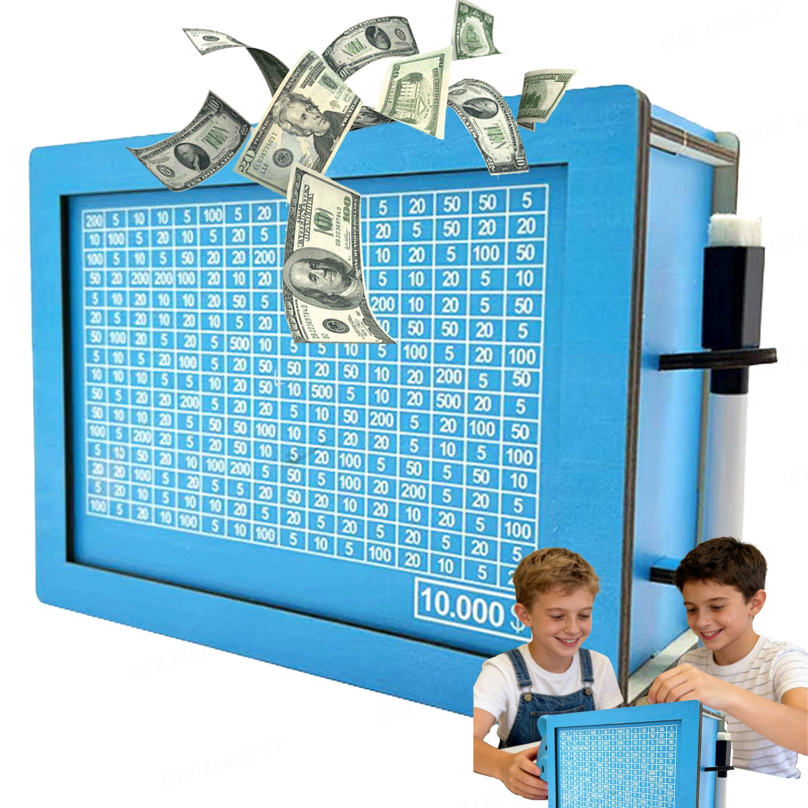 Cash Vault Wooden Savings Box 2026 New Wooden Cash Saver Money Box ...
