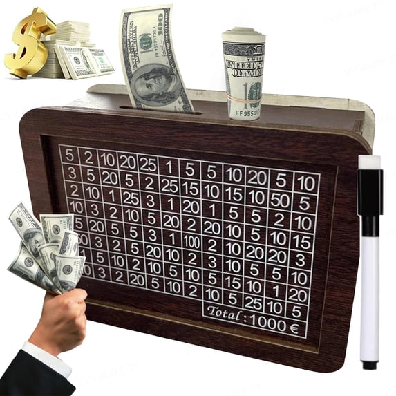 Cash Vault Wooden Savings Box 2026 New Wooden Cash Saver Money Box ...