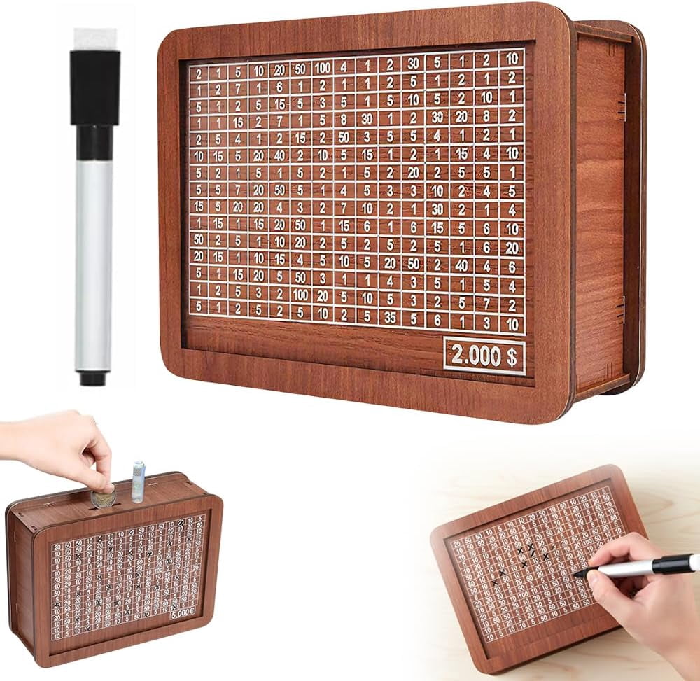 Cash Vault Wooden Savings Box, 2026 New Wooden Cash Saver Money ...
