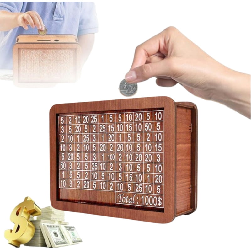 Cash Vault Wooden Savings Box - Cash Vault Wooden Savings Box, Money ...
