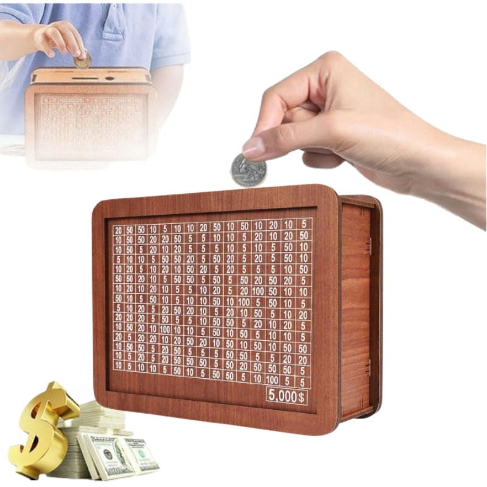 Cash Vault Wooden Savings Box - Cash Vault Wooden Savings Box, Money ...