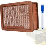 OUNONA Vintage Wood Treasure Chest, Lockable Money Coin Cash Storage ...