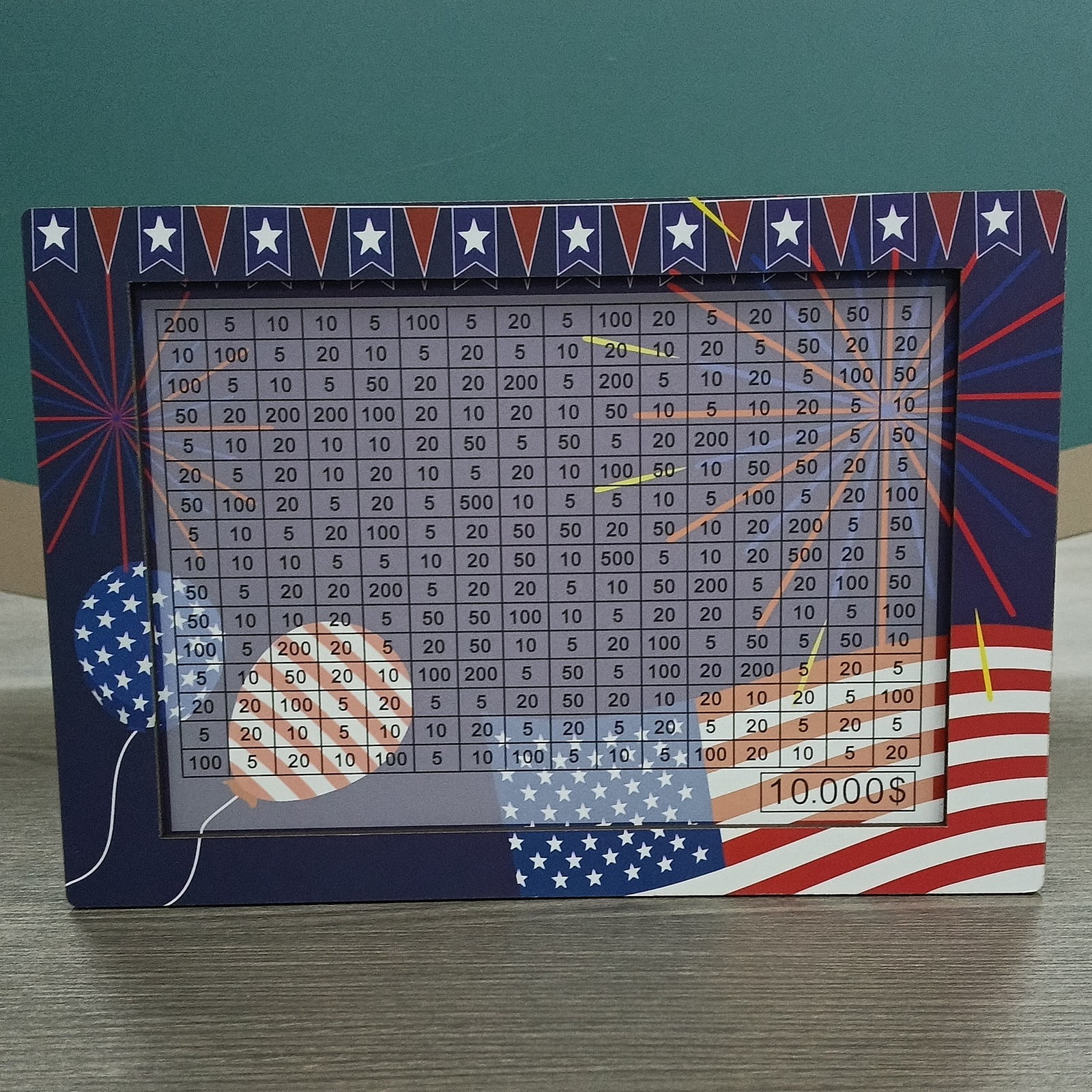 Generic Cash Vault Wooden Savings Box,Wooden Money Saving Challenge Box ...