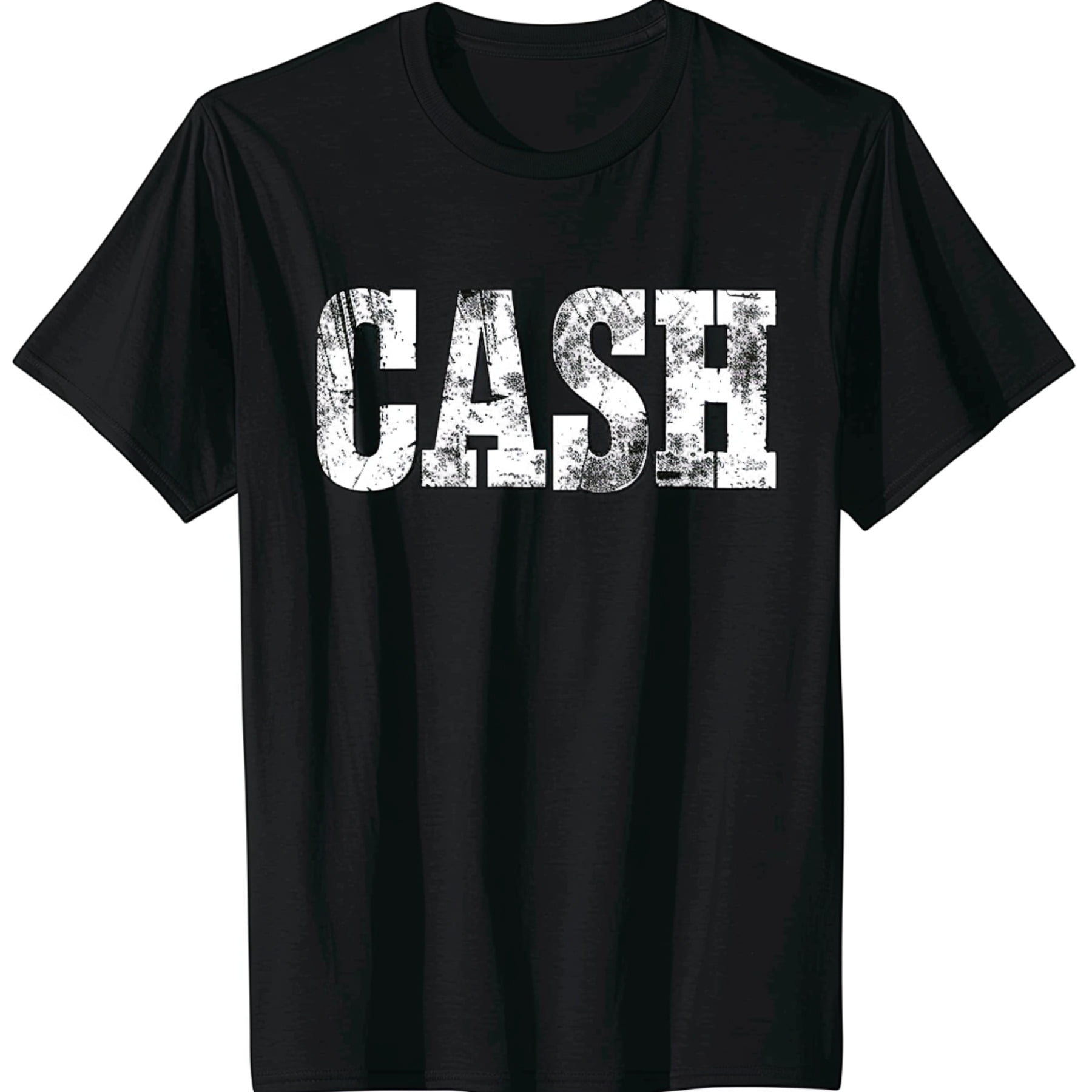 Cash Vintage Country Music Logo Black T Shirt Vector Design - Walmart.com