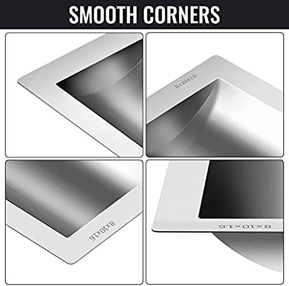 Cash Window Drop-in Deal Tray, Stainless Steel Tray 12"x10" For Gas ...