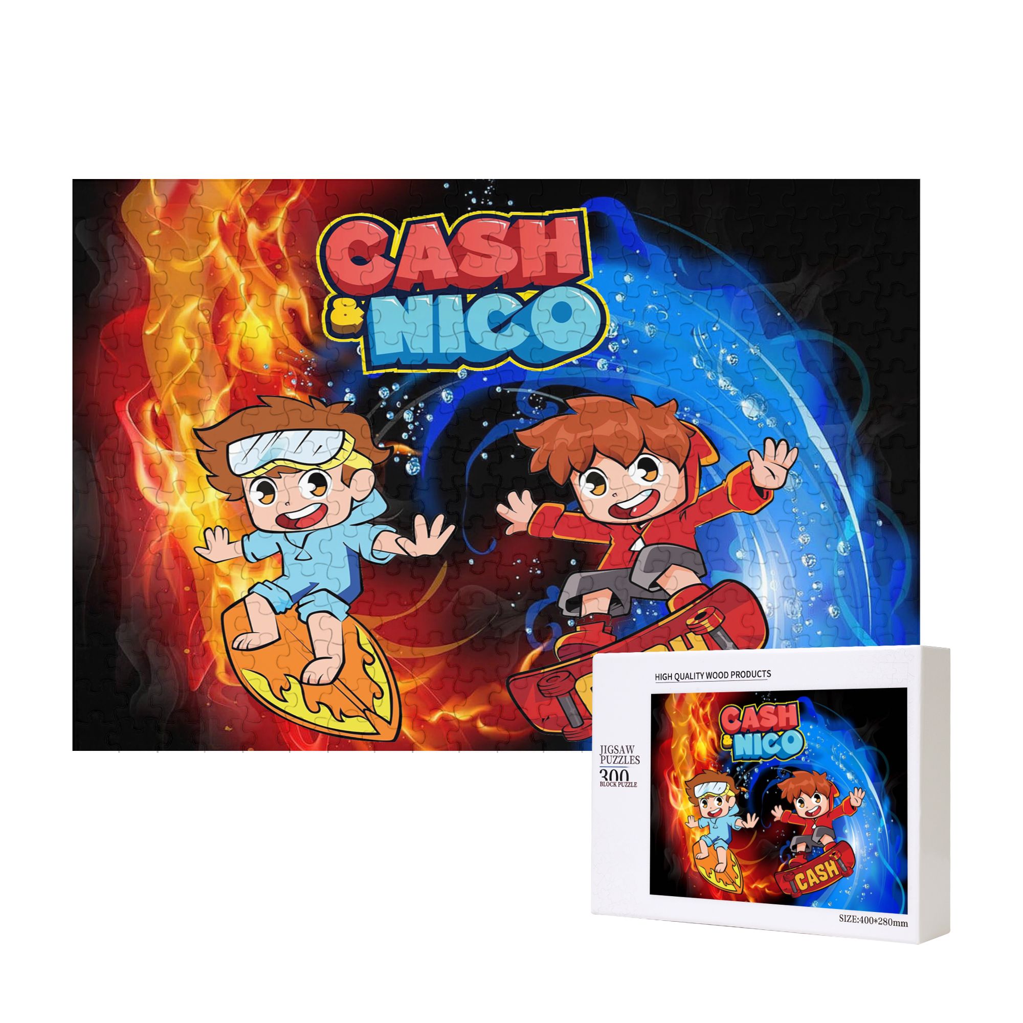 Cash and Nico 300 Piece Jigsaw Puzzle Picture Puzzle Glossy Sturdy ...