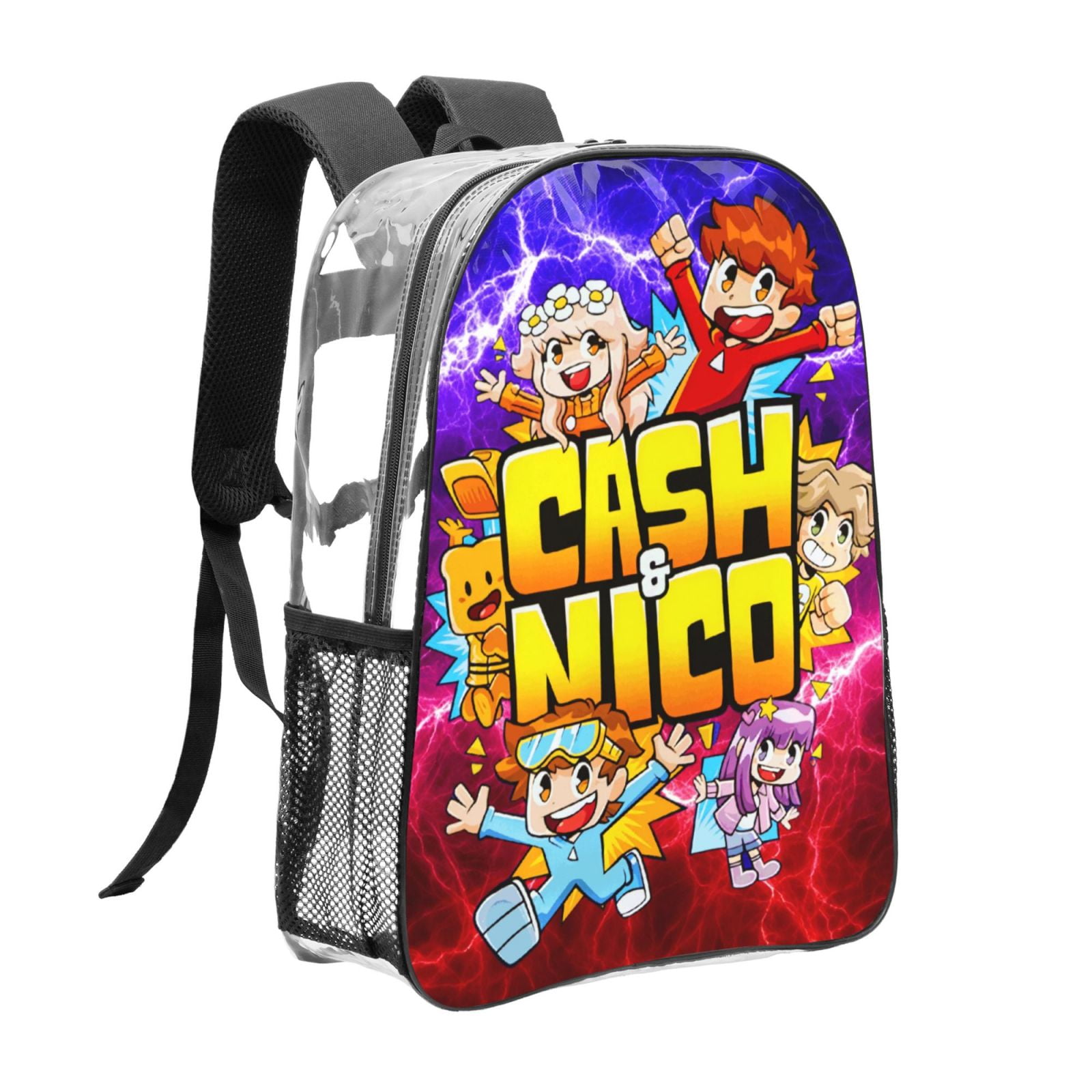 Cash and Nico Backpack Transparent Bag See Through Shoulder Bags Laptop ...