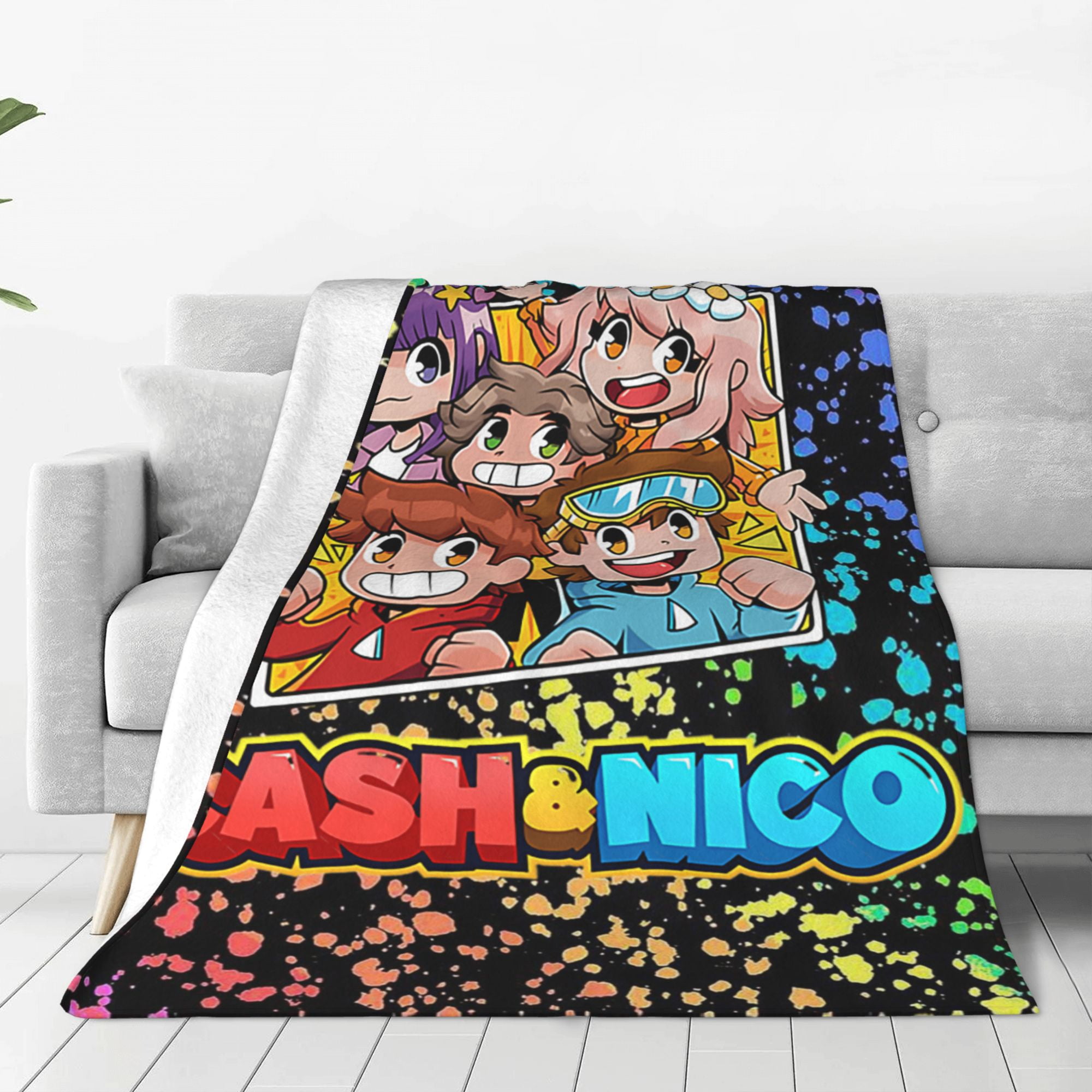 Cash and Nico Soft Micro Fleece Cozy Throw Blanket Lightweight Fuzzy ...