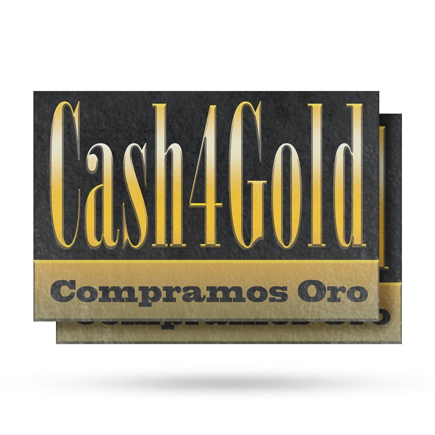 Cash4Gold Compramos Oro Vinyl Decal 2 Pack of 24 Inch x 36 Inch ...