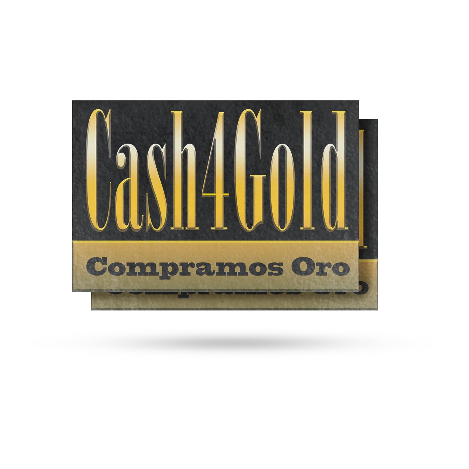 Cash4Gold Compramos Oro Vinyl Decal 2 Pack of 24 Inch x 36 Inch ...