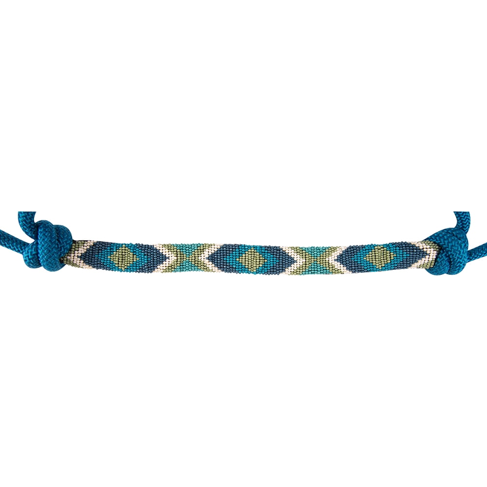 Cashel Blue Beaded Rope Halter w/9ft Lead - Walmart.com