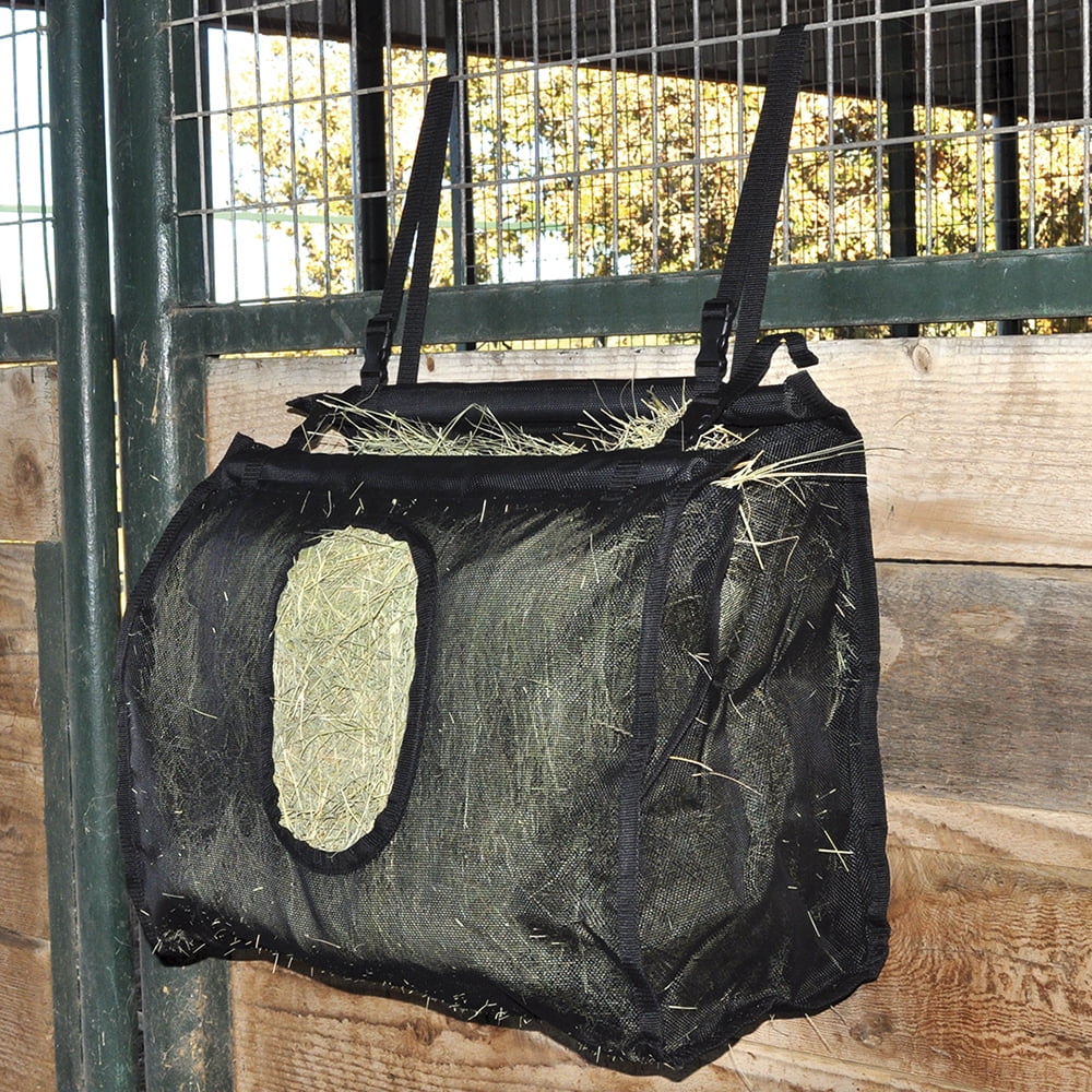 Cashel Horse Mesh Stall Hay Bag Large Holds Flakes Black - Walmart.com